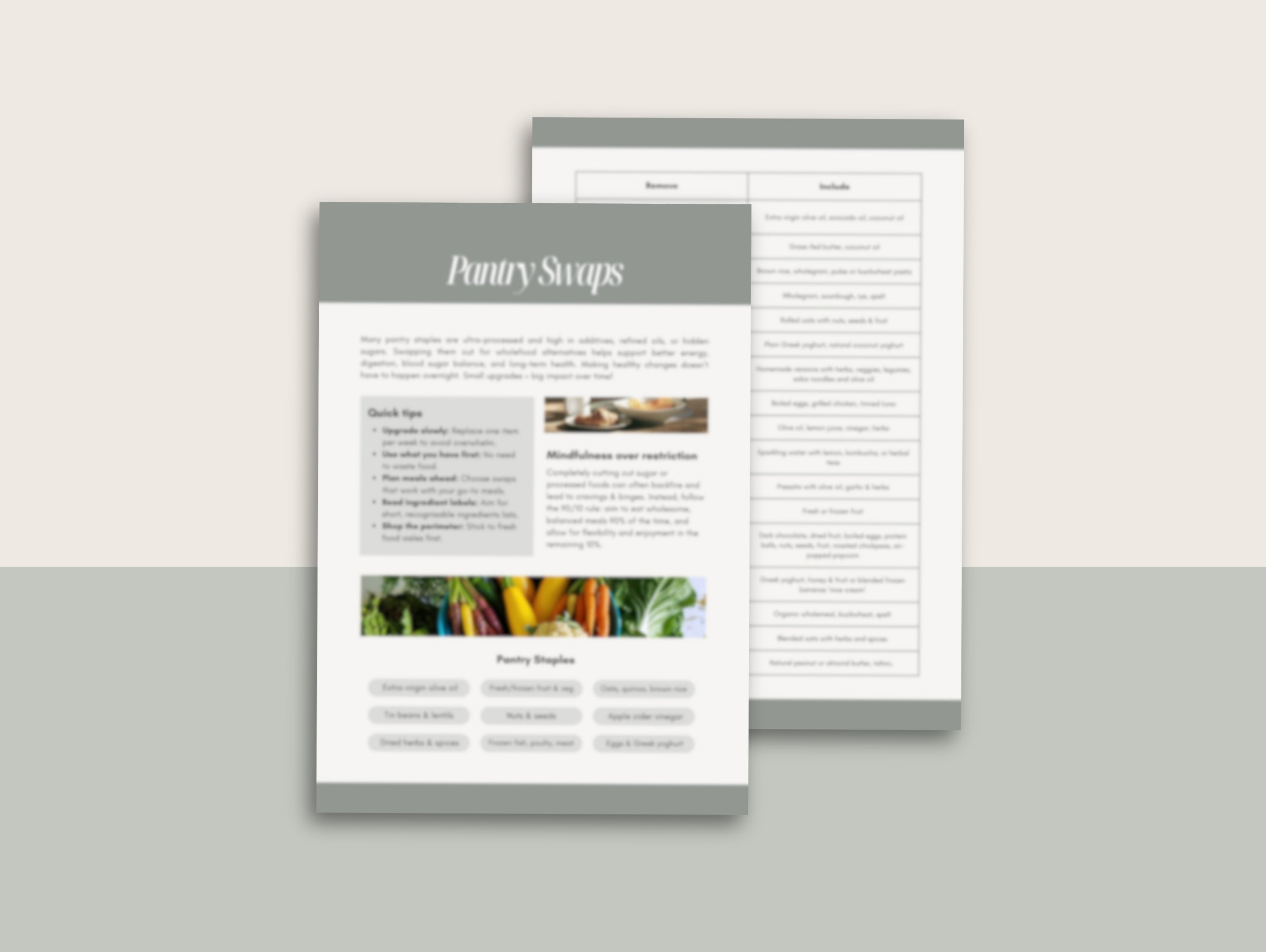 Pantry Swap Handout – Naturopath Hub